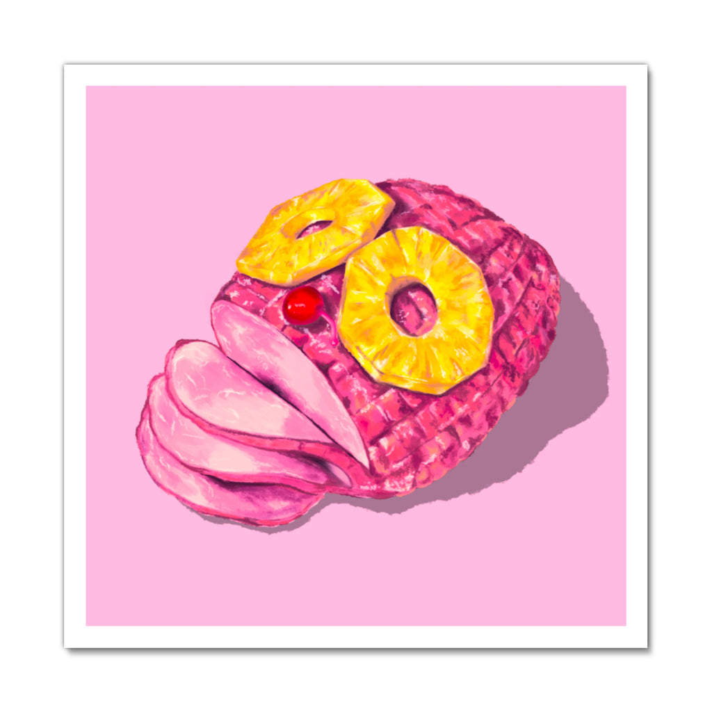 Pink Rum Ham Archival Art Print | Creep Cult®|